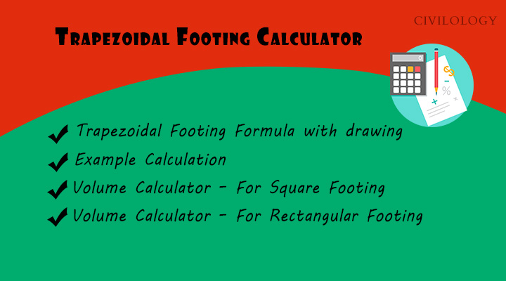 trapezoidal footing calculator – Civilology